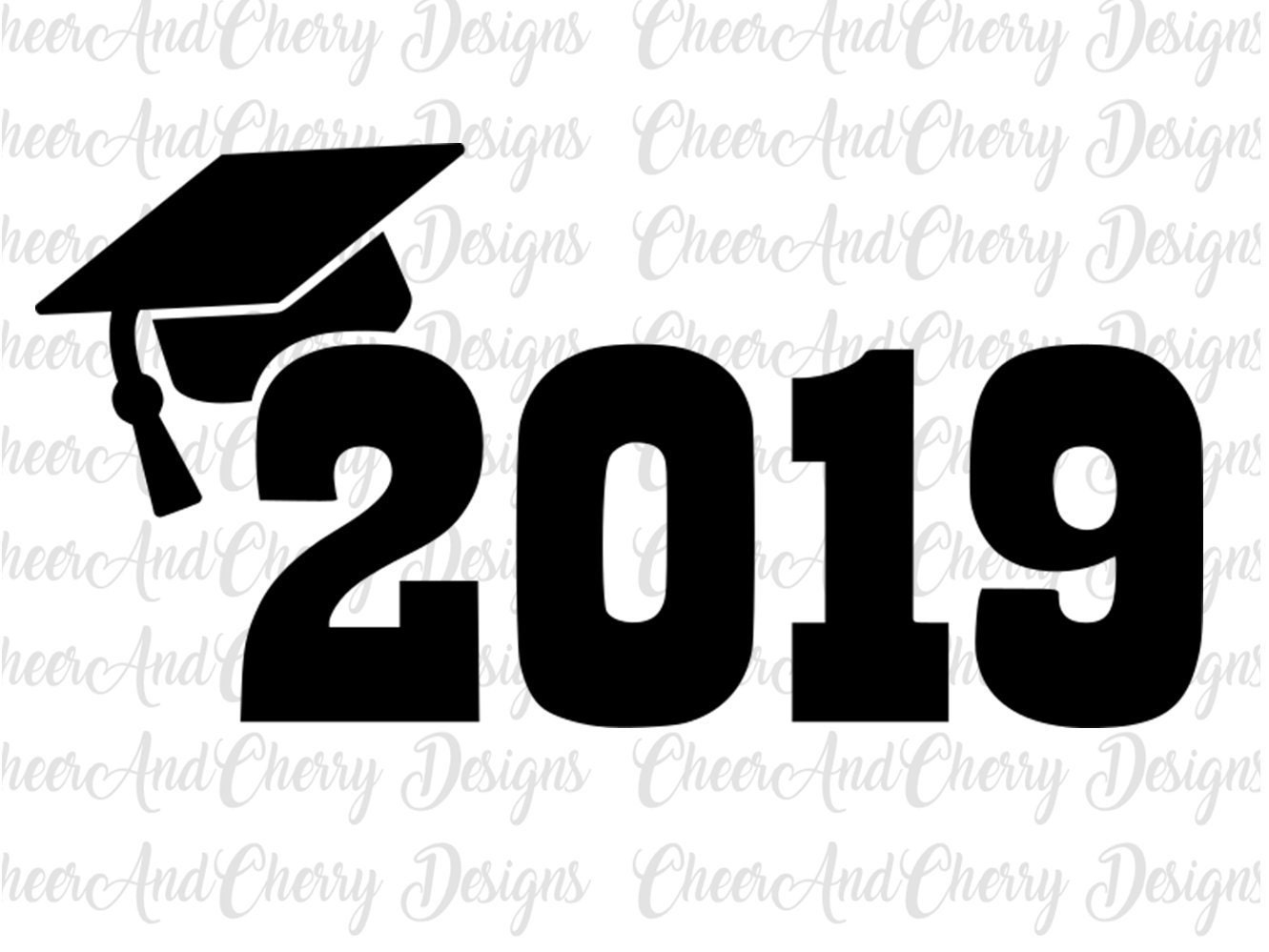 End of school Senior 2019 svg dxf png Graduation Svg file graduation ...