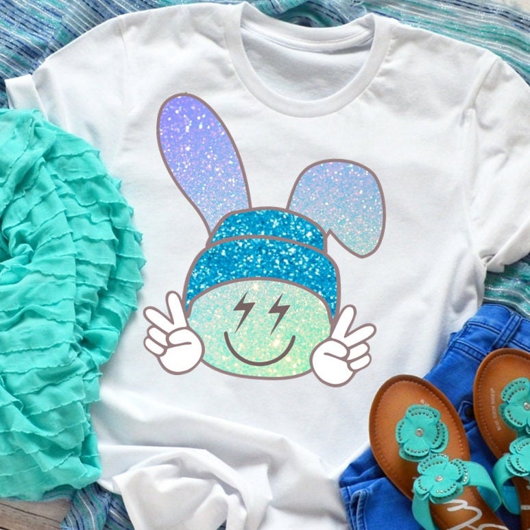 Bunny Face Svg Png Retro Easter Bunny Svg for Boys Smiling Face Png ...