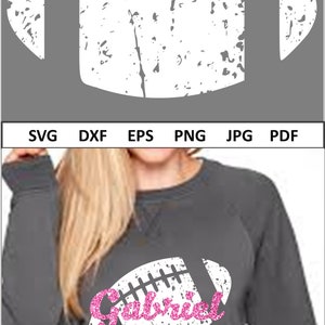 Distressed Football Svg Files for Cricut Silhouette Sport Svg for Boys ...
