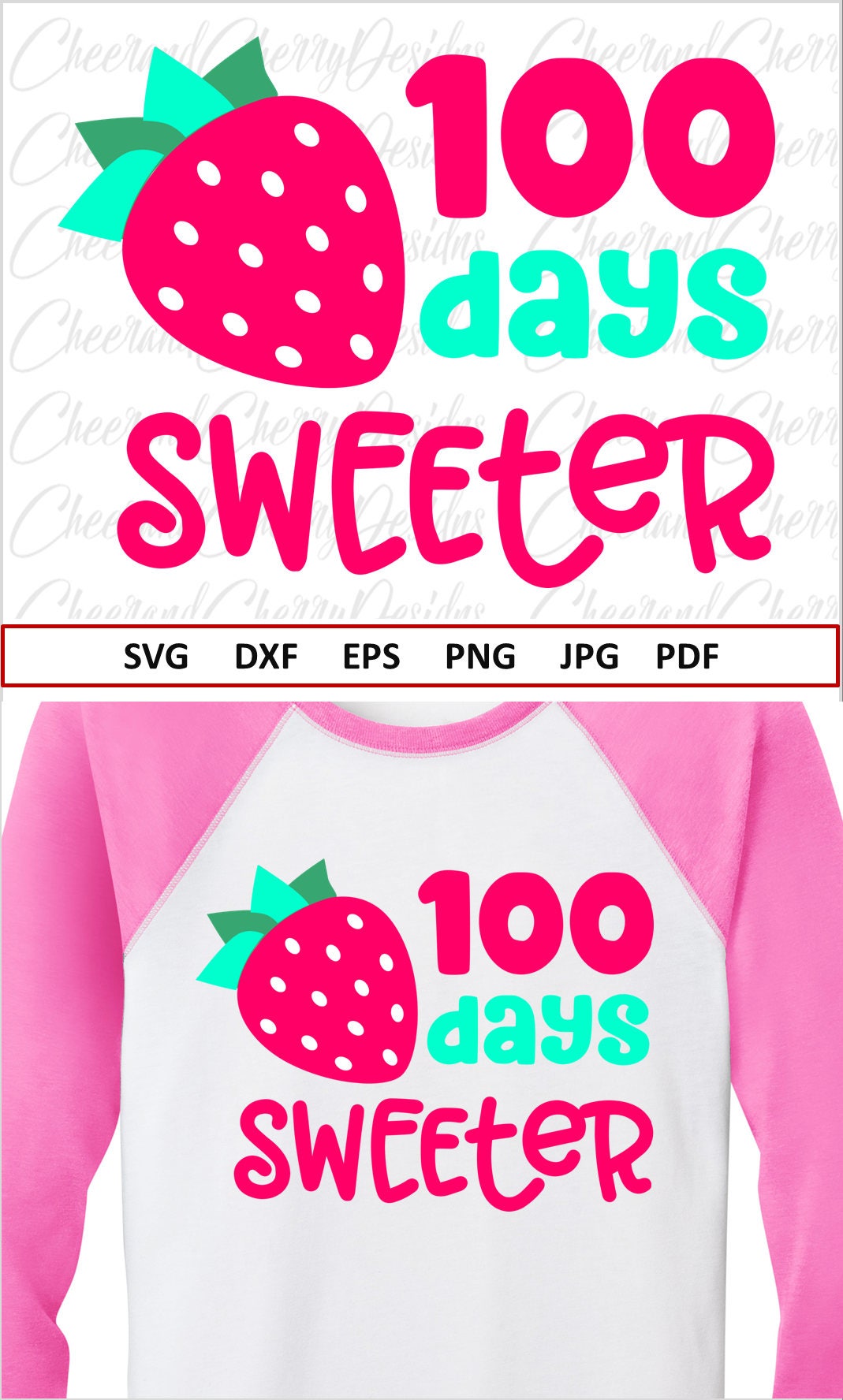 100 Days Sweeter Svg 100th Day of School Svg 100 Days of | Etsy