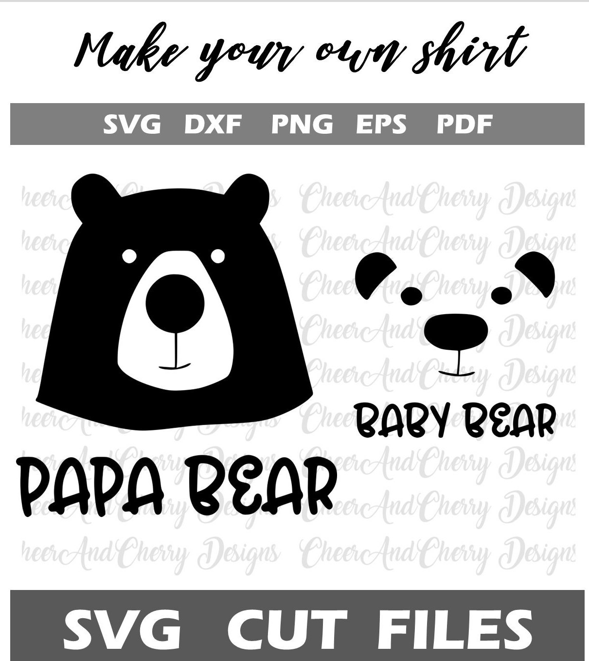 Papa Bear Svg and Baby Bear Svg Files for Cricut and - Etsy Australia