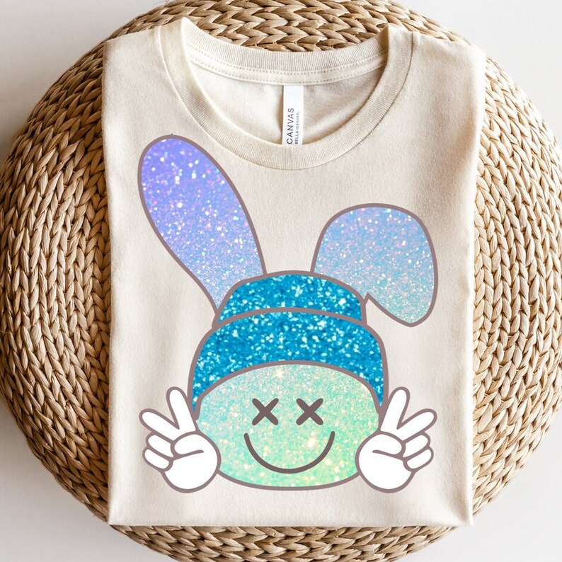 Bunny Face Svg Png Bundle -retro Easter Bunny Svg for Boys Smiling Face ...