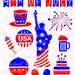 4th of July Svg Bundle Memorial Day Svg Dxf America SVG Clipart Cake ...