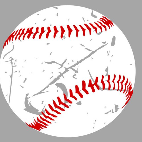 Baseball Torn Svg - Etsy