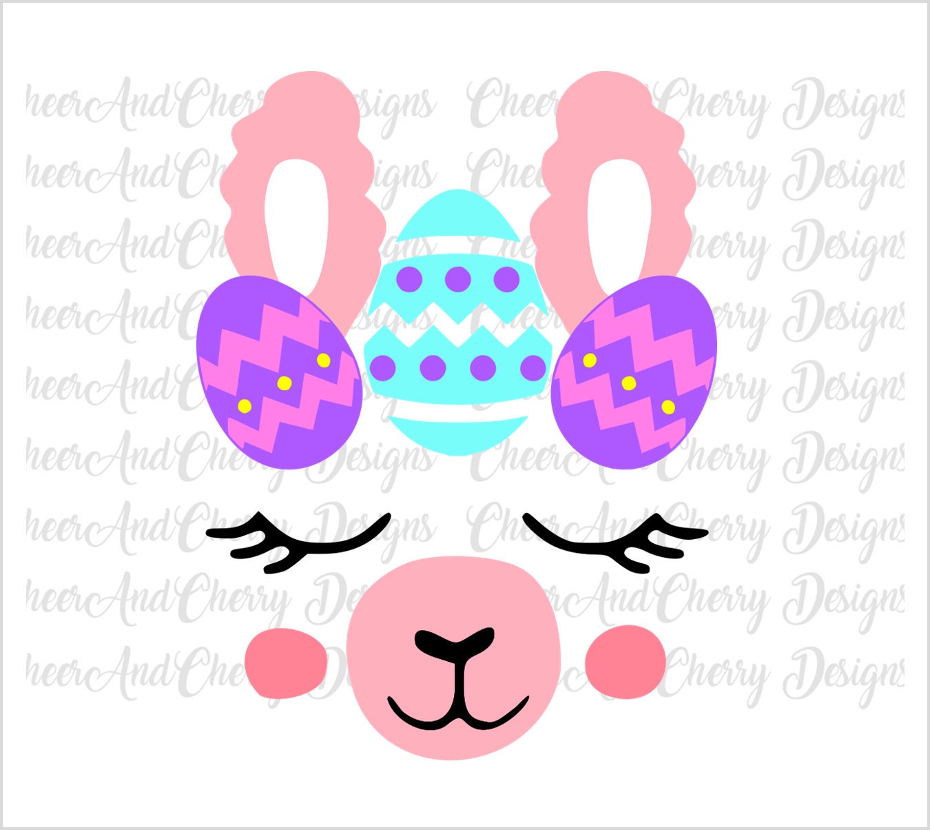 Cute Lama Face Svg Easter Llama SVG Girls Easter Svg File - Etsy Canada