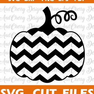 Chevron Pumpkin Svg,pattern Pumpkin Svg, Fall SVG, Girls Halloween Svg ...