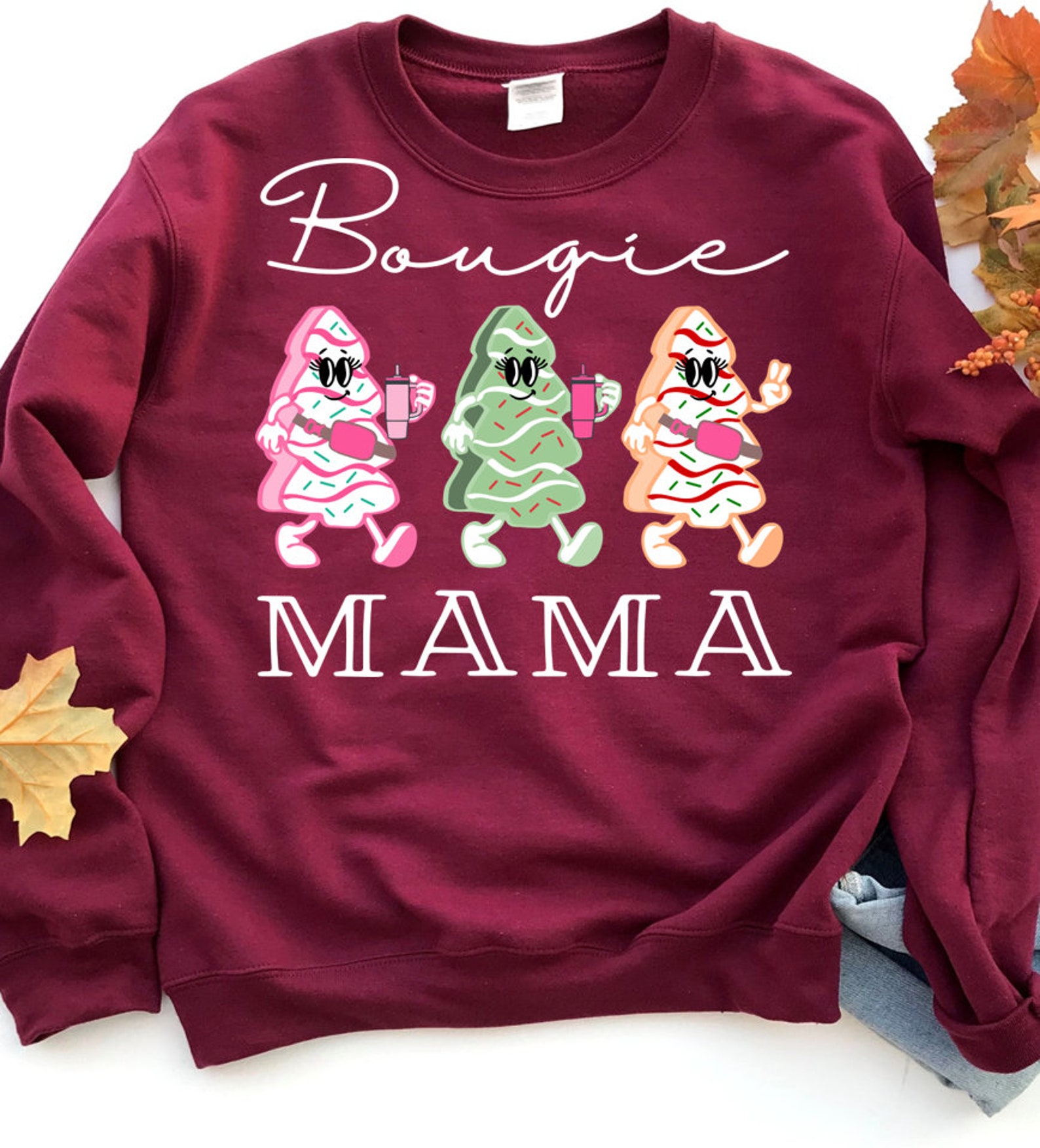Boojee Christmas SVG PNG Boujee Mama Svg Christmas Tree Cake Svg Lookin ...