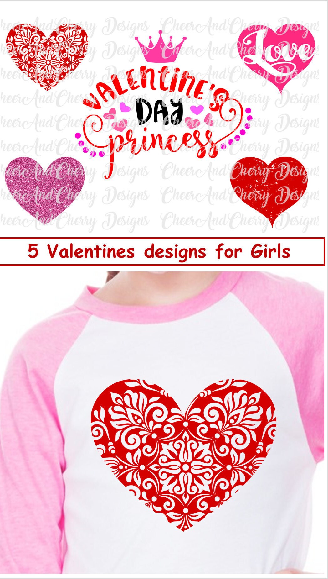 Valentines Svg Bundle Valentine Monogram SVG for Cricut | Etsy