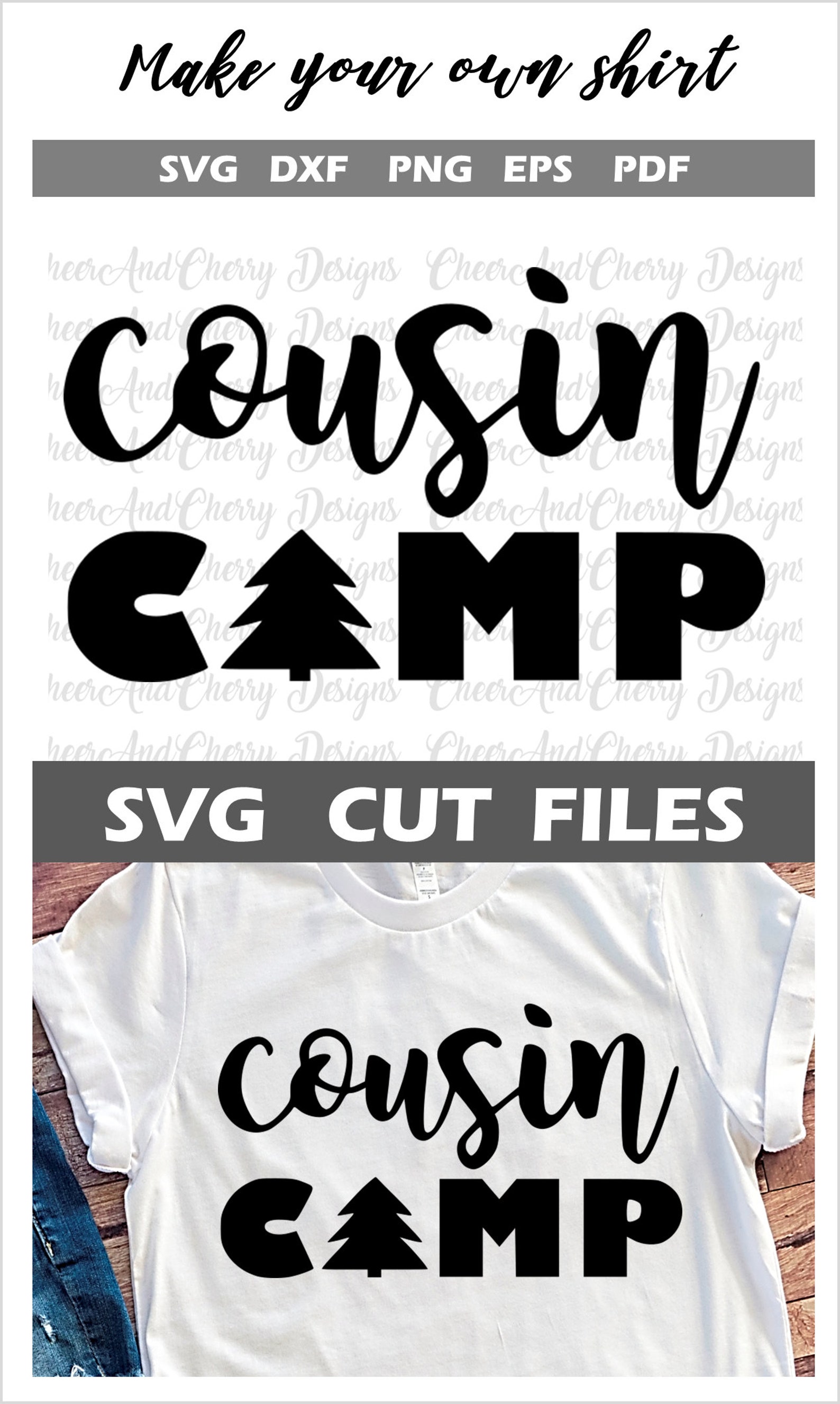 Cousin Camp SVG DXF PNG Camping Svg Summer Svg Camp Life | Etsy Canada