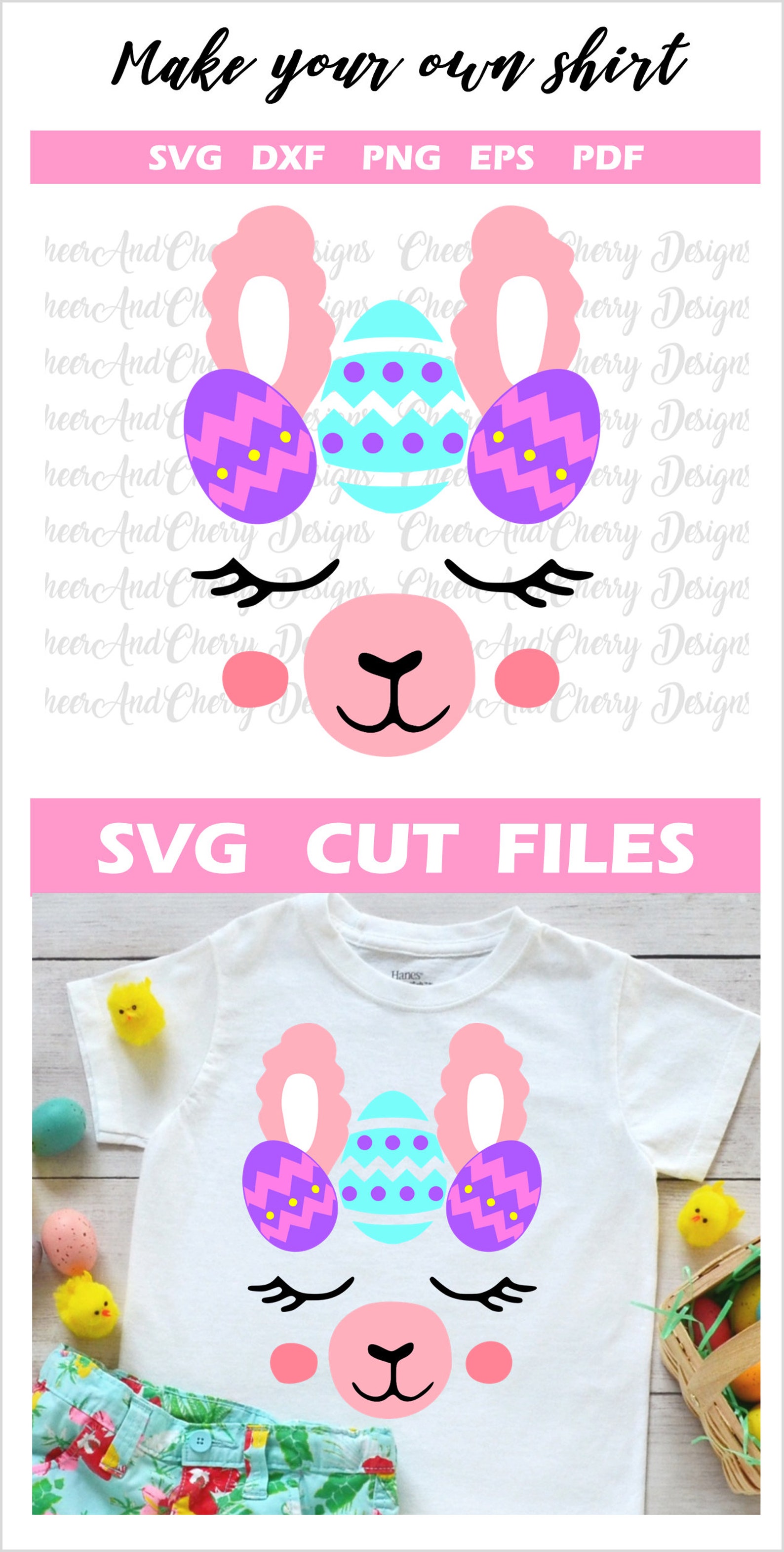 Cute Lama Face Svg Easter Llama SVG Girls Easter Svg File - Etsy Canada