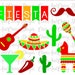 Cinco De Mayo SVG Bundle , Mexican Fiesta Clip Art, Pinata Sombrero ...