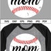 Baseball Mom Svg File for Cricut Distressed Baseball Svg Baseball Svg ...