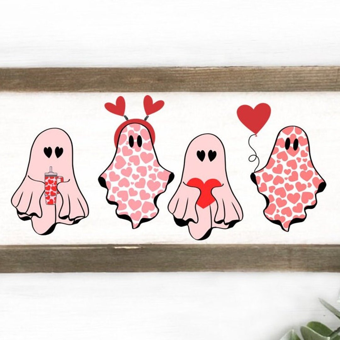 Valentines Ghost SVG PNG Be My Boo SVG Valentine Svg Valentines Day Svg ...