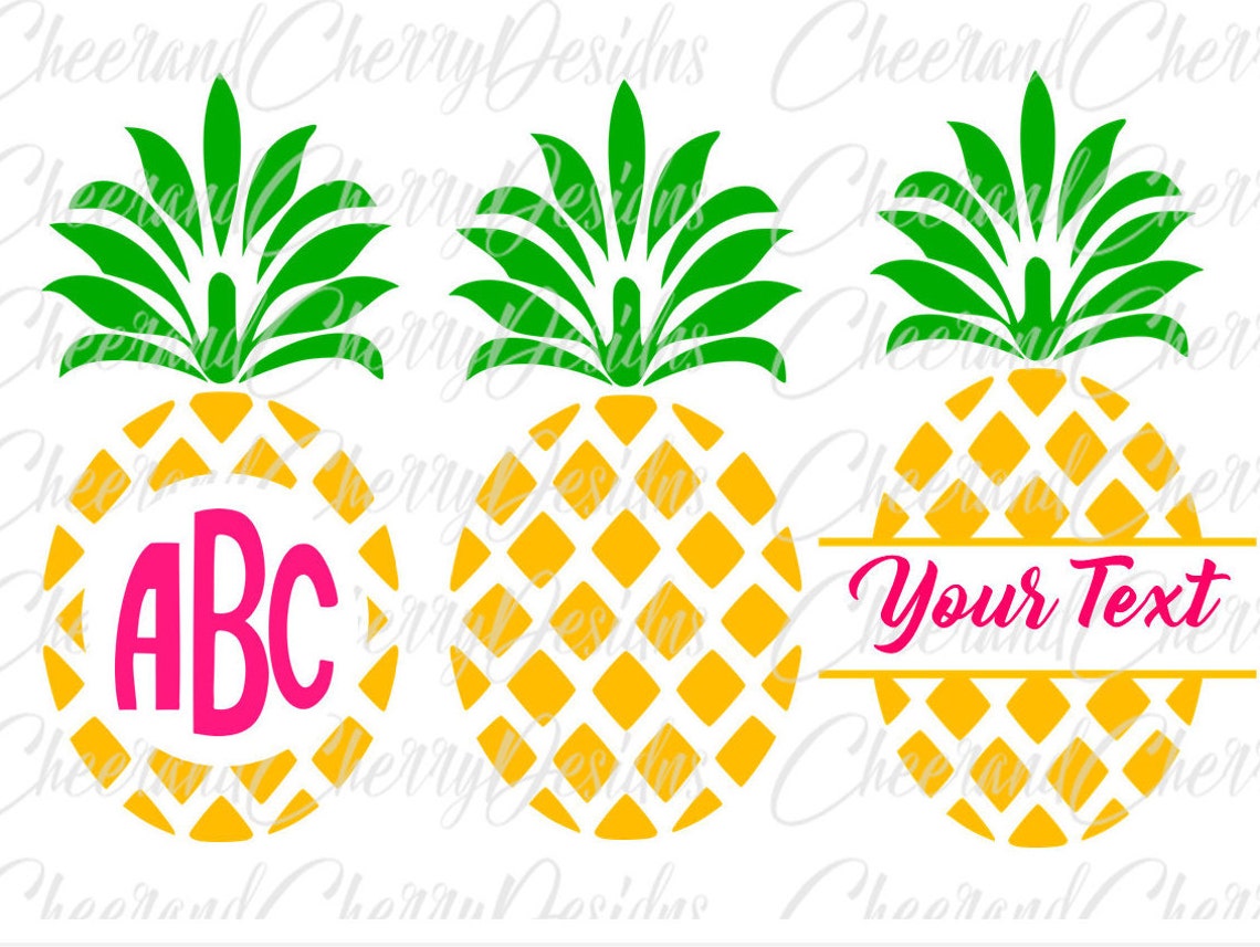 Pineapple SVG Pineapple Monogram Svg Pineapple Monogram - Etsy
