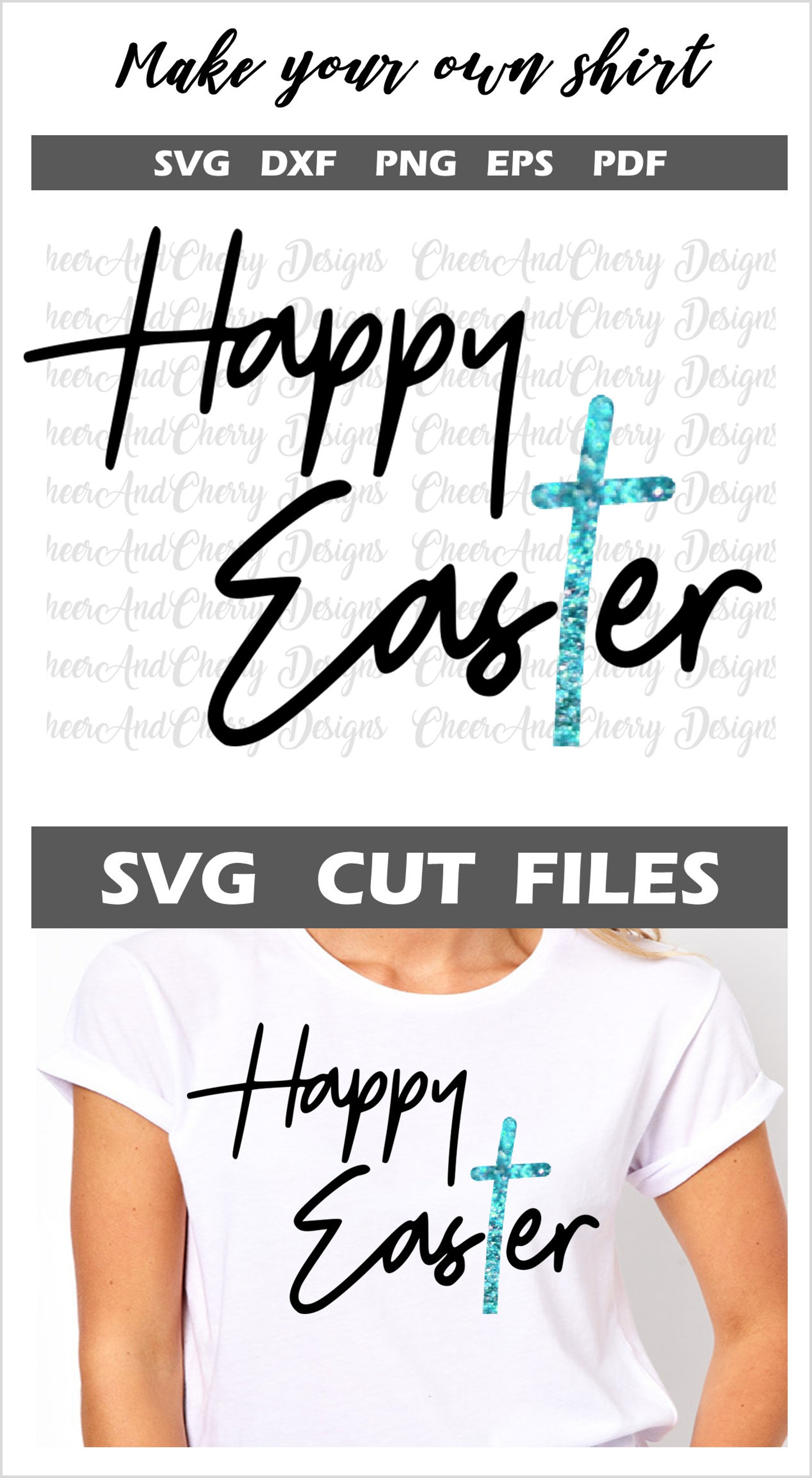 Happy Easter Svg Files for Cricut Silhouette Cameo Happy - Etsy