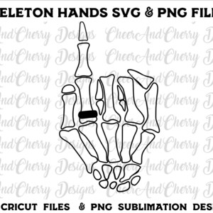 Skeleton Hands SVG PNG Bundle Halloween Svg Ring Finger Svg Spooky Svg ...