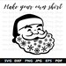 Smiling Santa Face SVG Santa Svg File for Cricut Silhouette Iron on ...