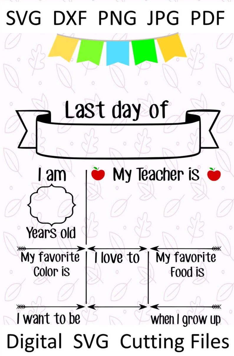 First Day of School Svg Last Day of School Sign Svg School - Etsy
