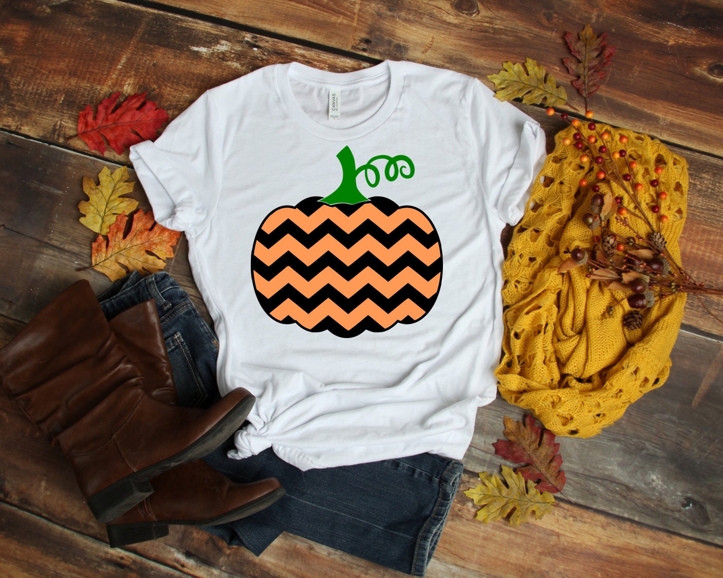 Chevron Pumpkin SVG Halloween Svg for Cricut Silhouette - Etsy