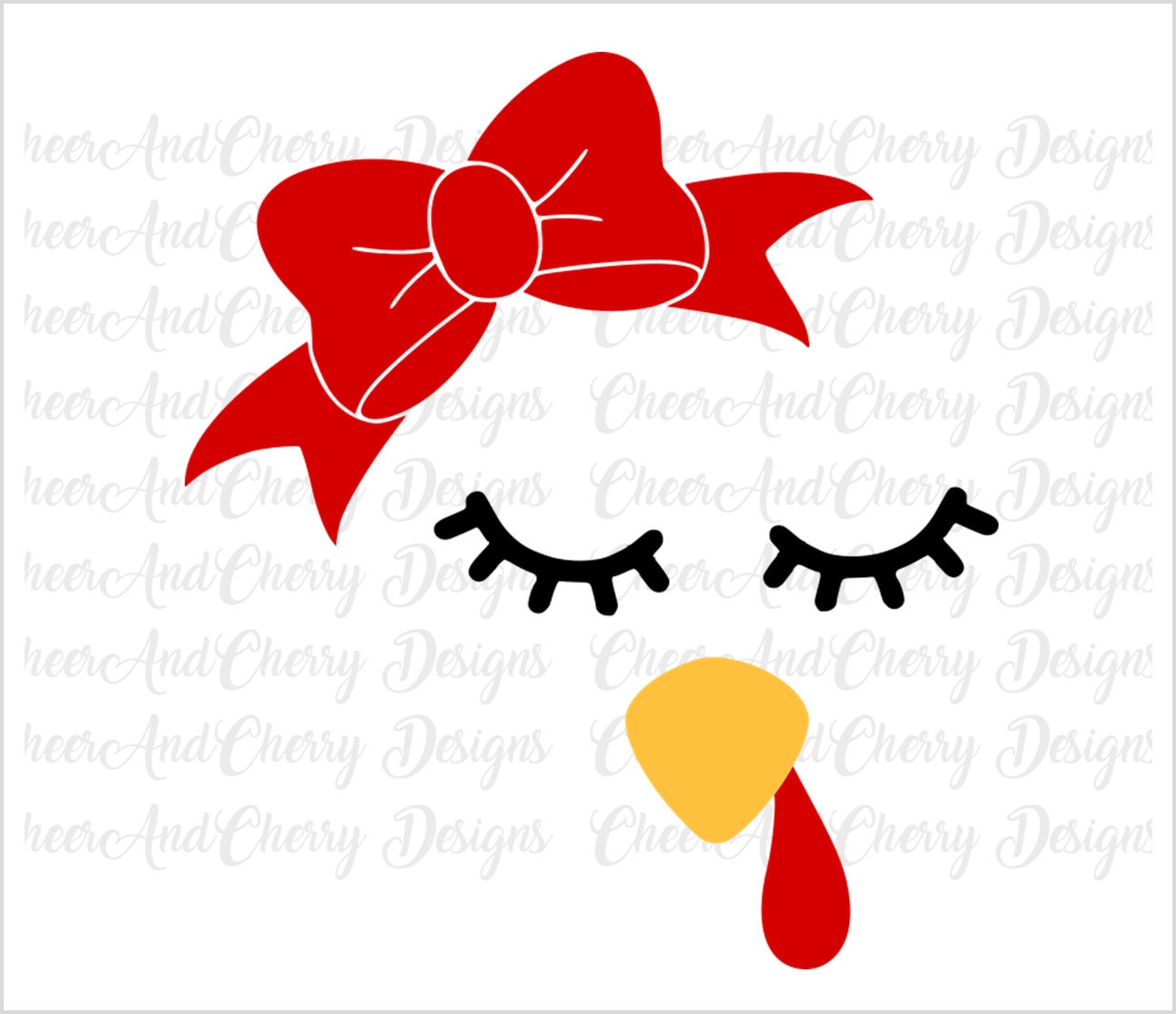 Cute Turkey Face SVG for Thanksgiving Shirt SVG for Cricut - Etsy