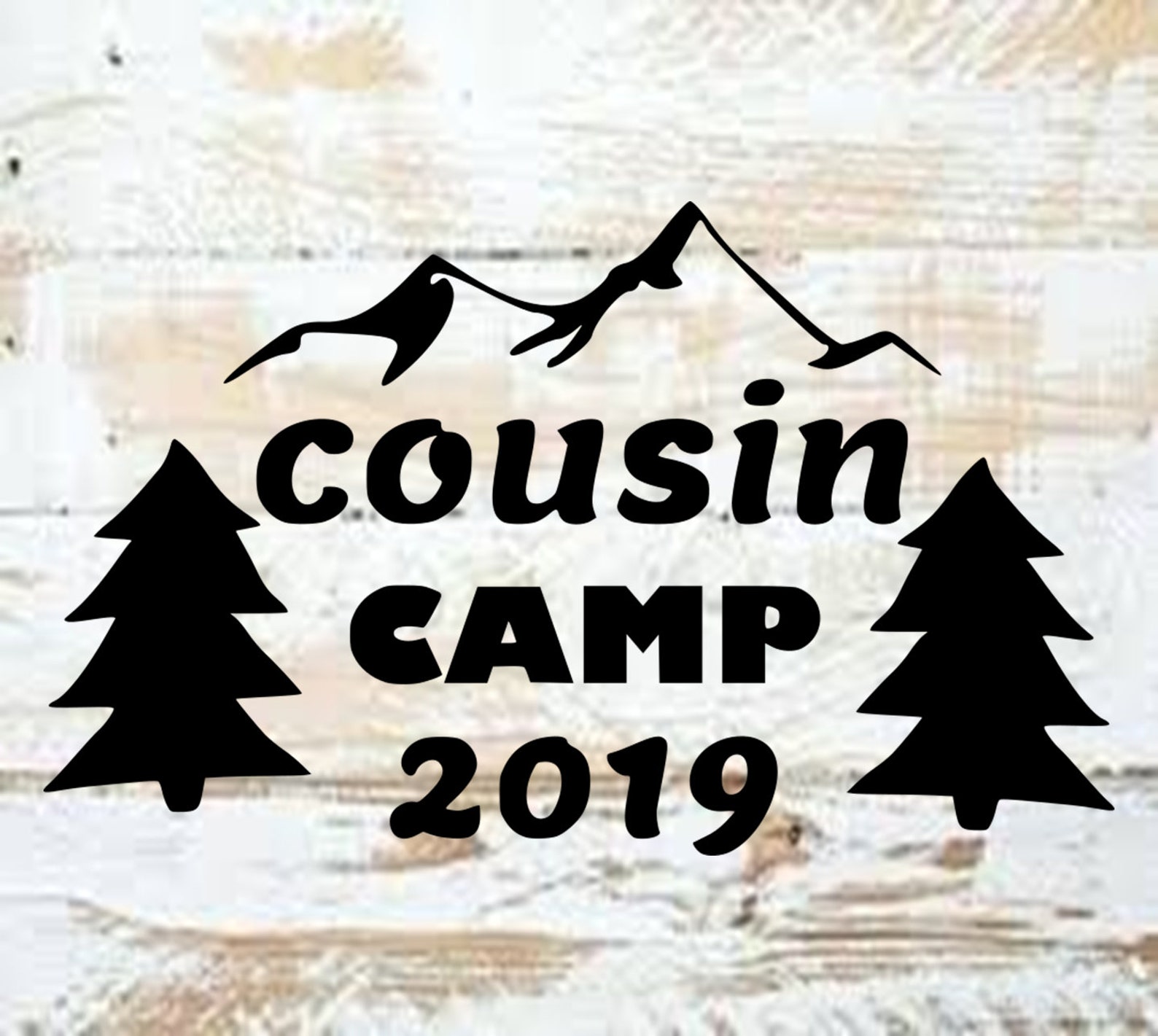 Cousin Camp Svg Dxf Png Jpg Summer Cumping With Trees and | Etsy