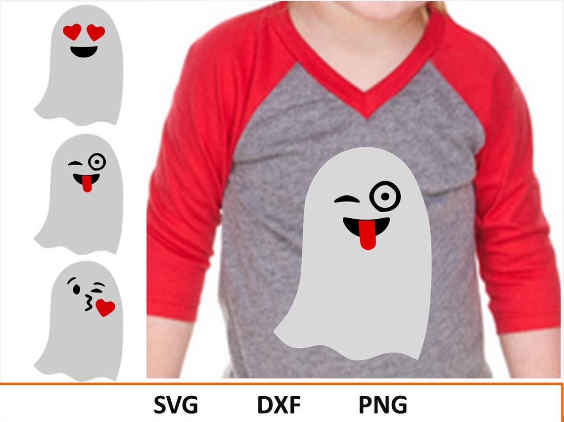 Halloween Svg Ghost Svg Emoji SVG DXF Ghost Monogram Svg - Etsy Israel