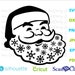 Smiling Santa Face SVG Santa Svg File for Cricut Silhouette Iron on ...