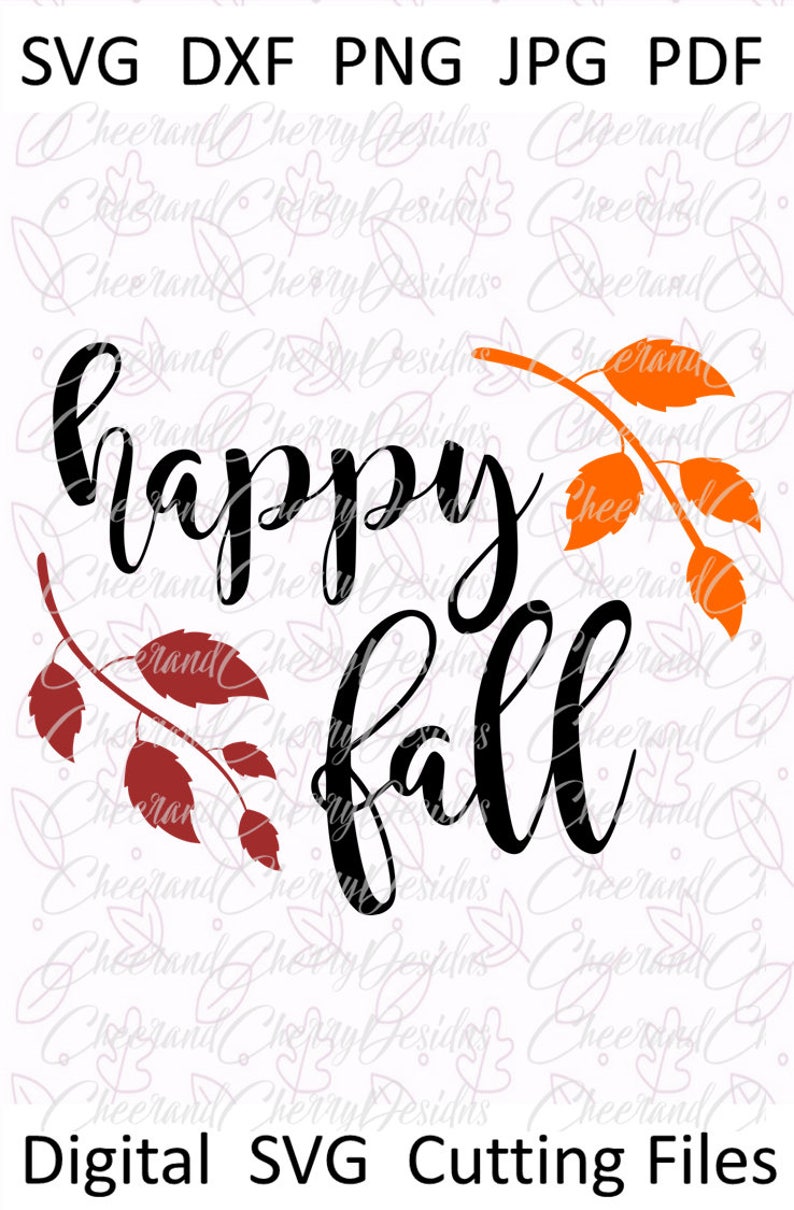 Happy Fall Svg Thanksgiving Svg file Autumn Svg Fall Decor | Etsy