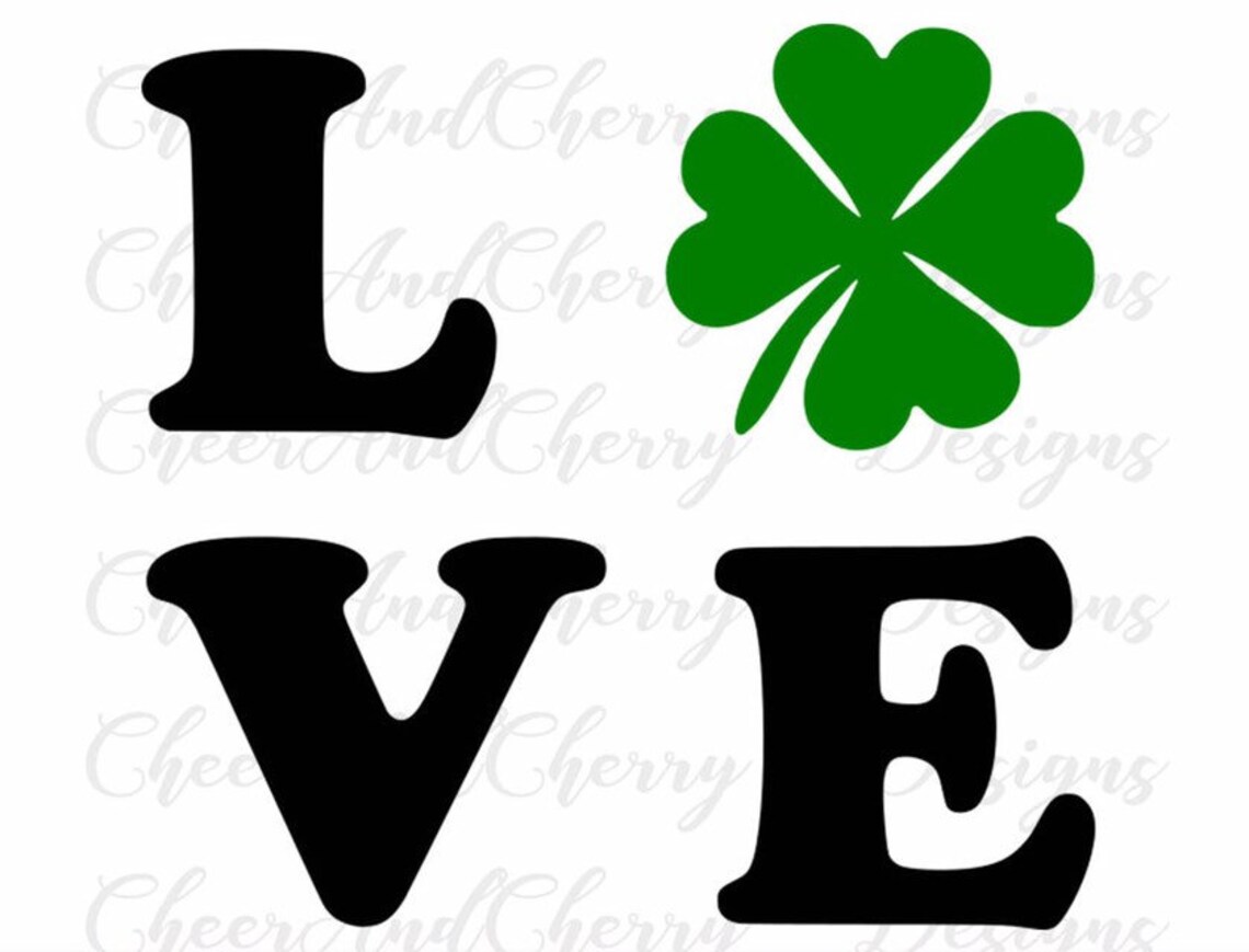 St Patricks Day Svg Love Svg Shamrock Svg Lucky Svg for St | Etsy