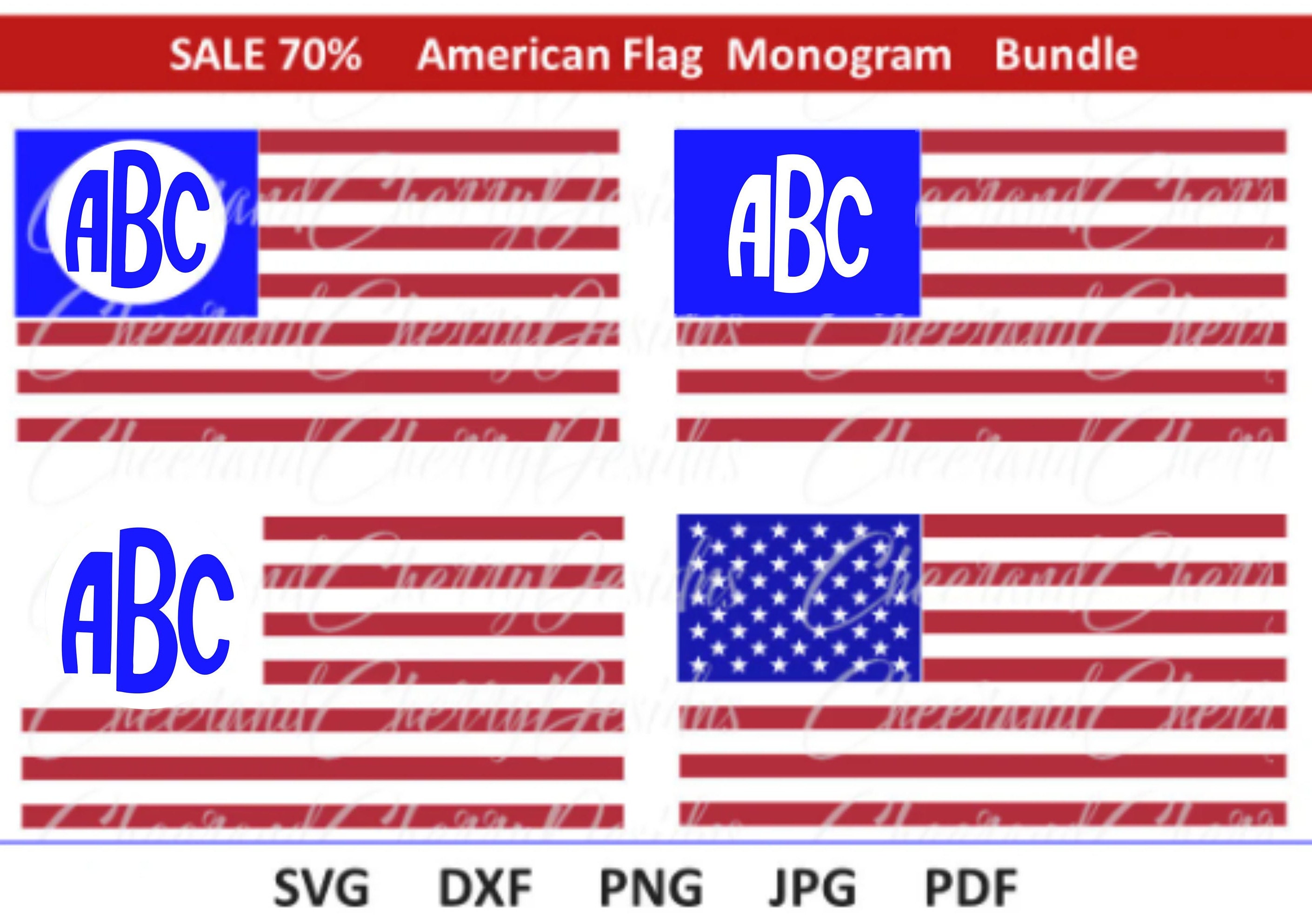 USA Flag SVG Bundle US Flag Monogram Svg Veterans Day Svg - Etsy