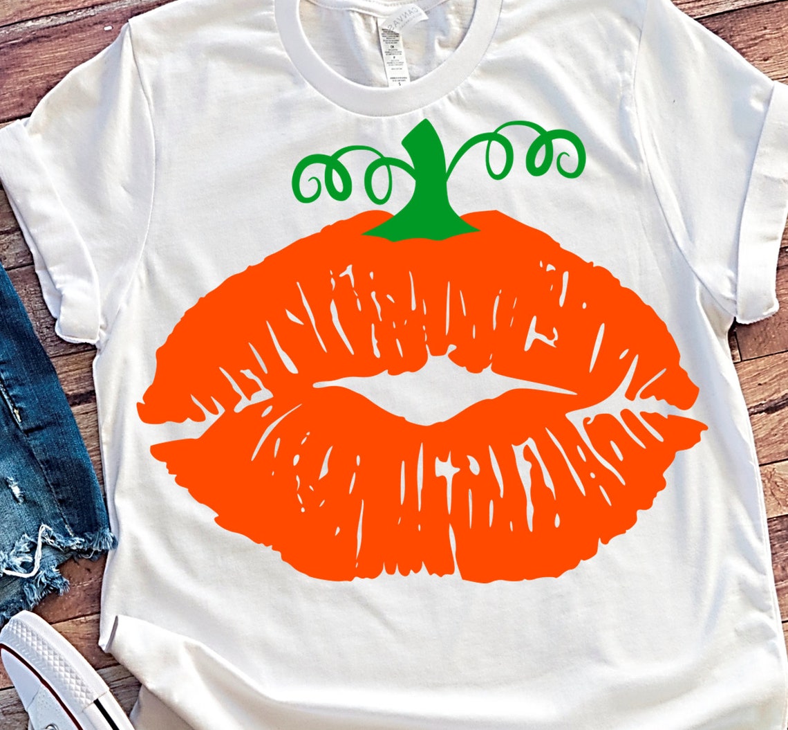 Pumpkin Lips Svg, Halloween Svg, Thanksgiving Svg Cut File, Pumpkin Svg ...