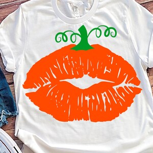 Pumpkin Lips Svg, Halloween Svg, Thanksgiving Svg Cut File, Pumpkin Svg ...