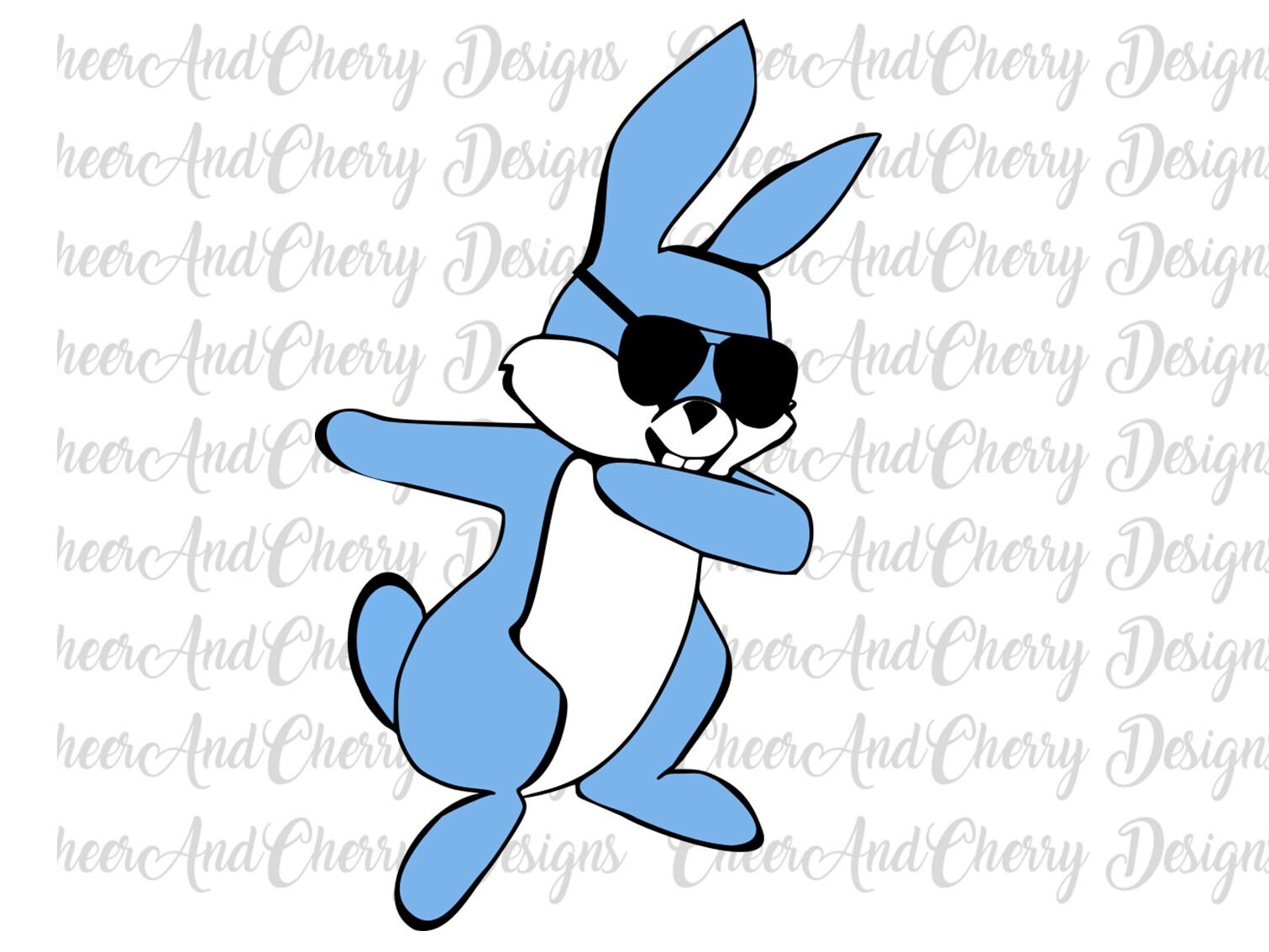 Dabbing Bunny Svg Easter Svg for Boy Easter Svg Files for - Etsy