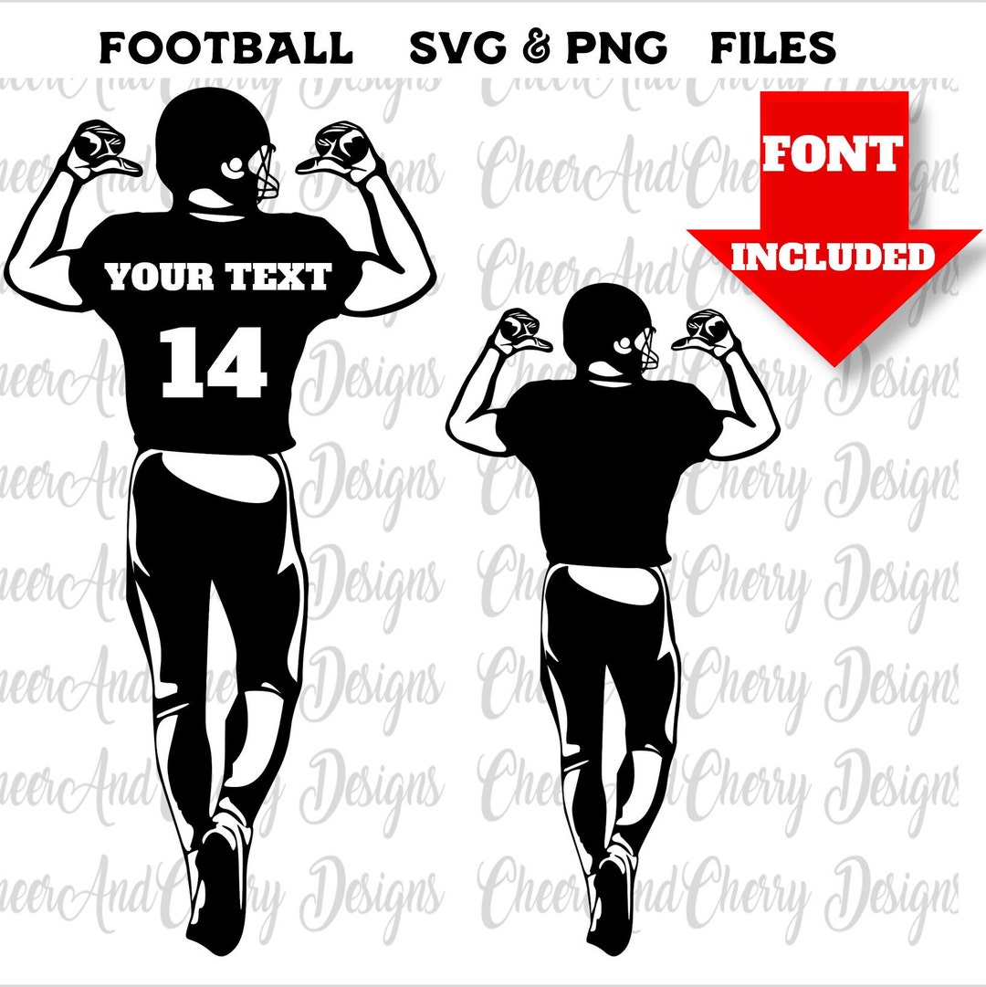 Football Player Svg, Football Name SVG Gameday Svg Football Svg for ...