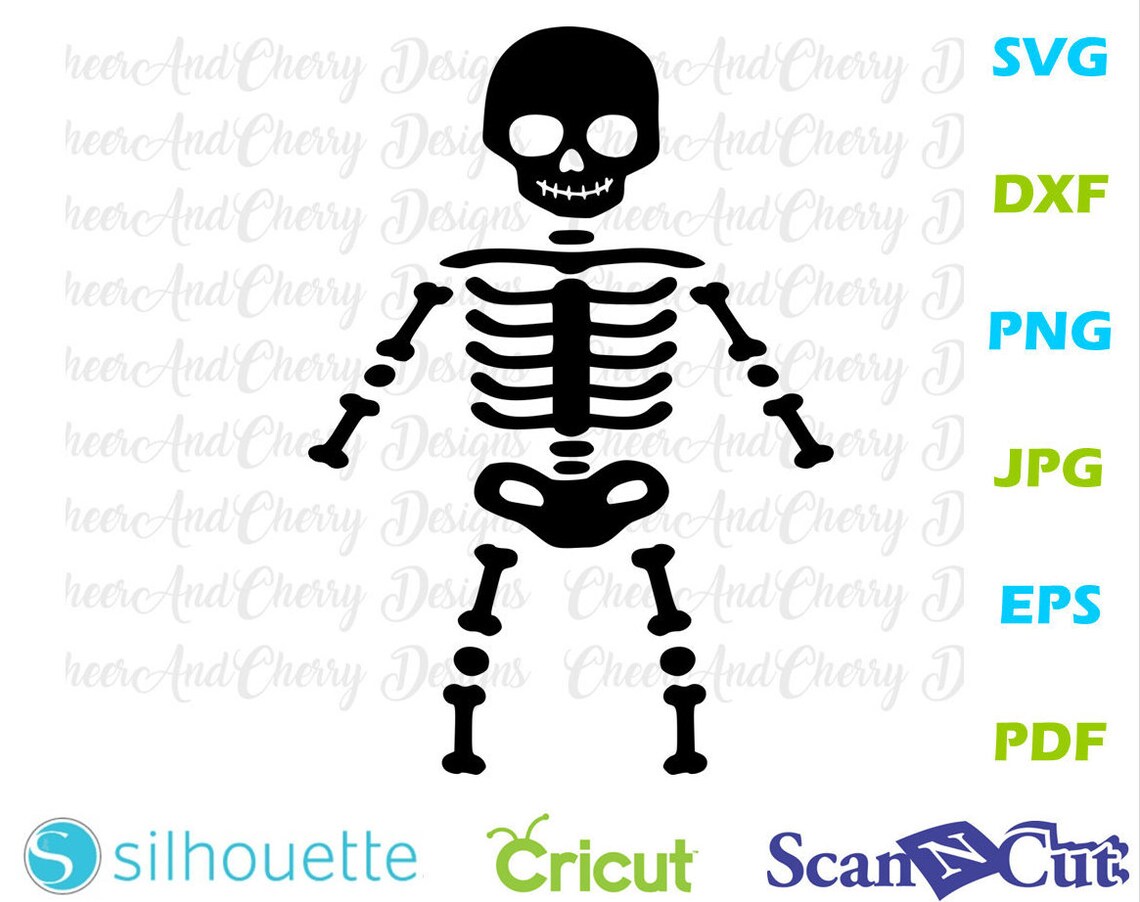 Skeleton Costume Svg File Halloween Sceleton SVG for DIY - Etsy