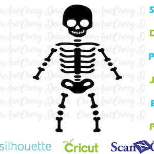 Skeleton Costume Svg File Halloween Skeleton SVG for DIY Halloween ...