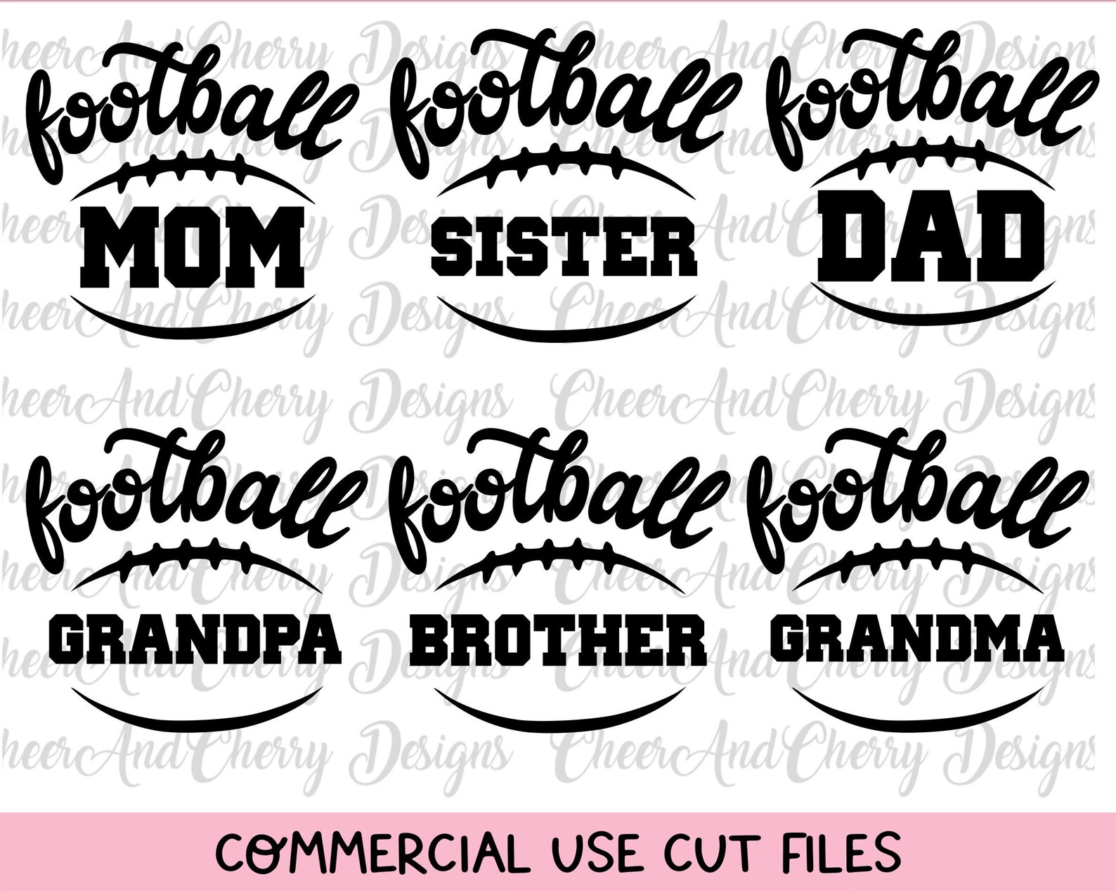 Football Svg Bundle Png Svg Dxf Files Football Family Svg - Etsy