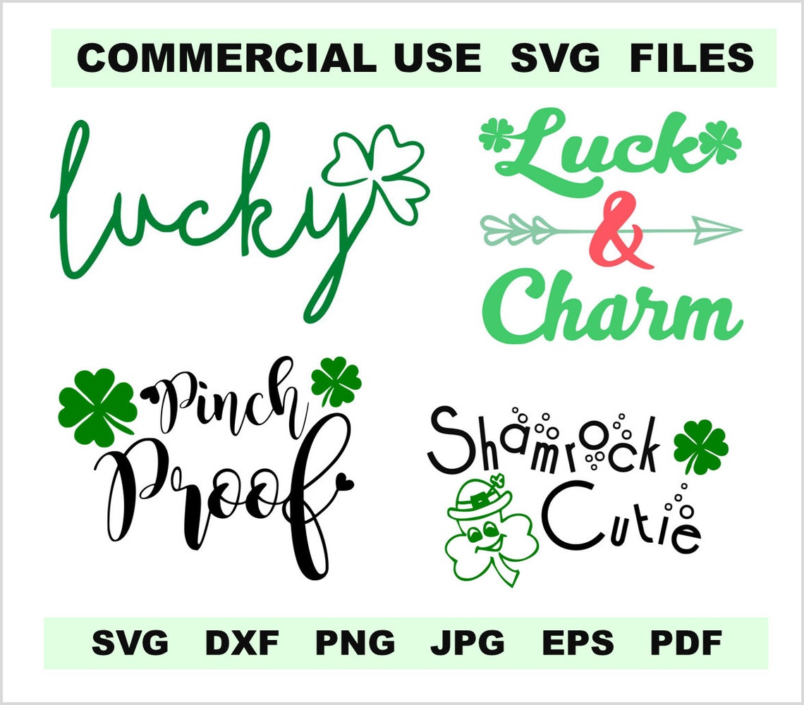 St Patricks Day Svg Bundle For Cricut Silhouette Iron On St Etsy