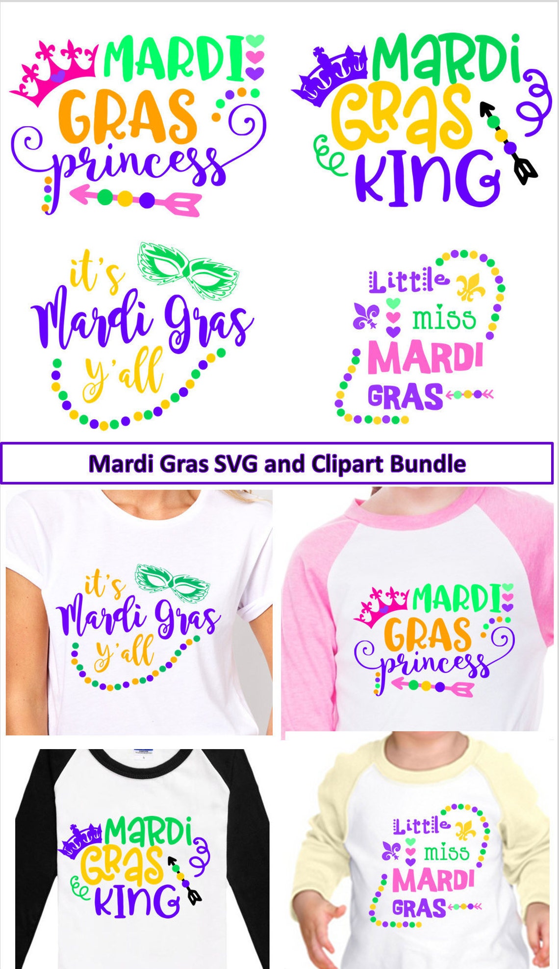 Mardi Gras Bundle Svg for Mardi Gras Svg Monogram Svg for Cricut ...
