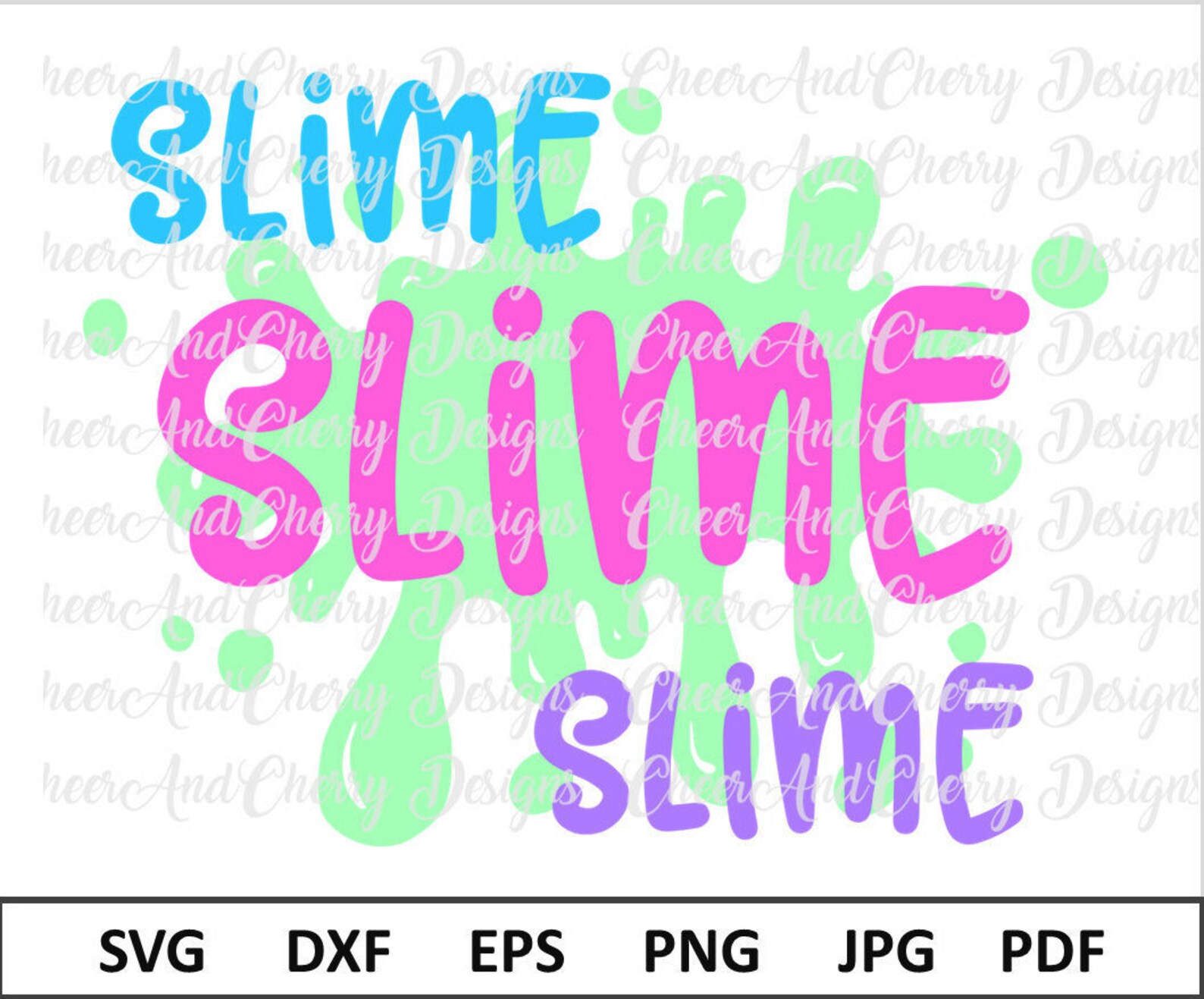 Slime Svg File Slime Party Svg for Kids Svg Cricut Slime - Etsy