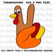 Peace Sign Turkey Png Svg Files, Thanksgiving Family Svg Turkey Svg ...