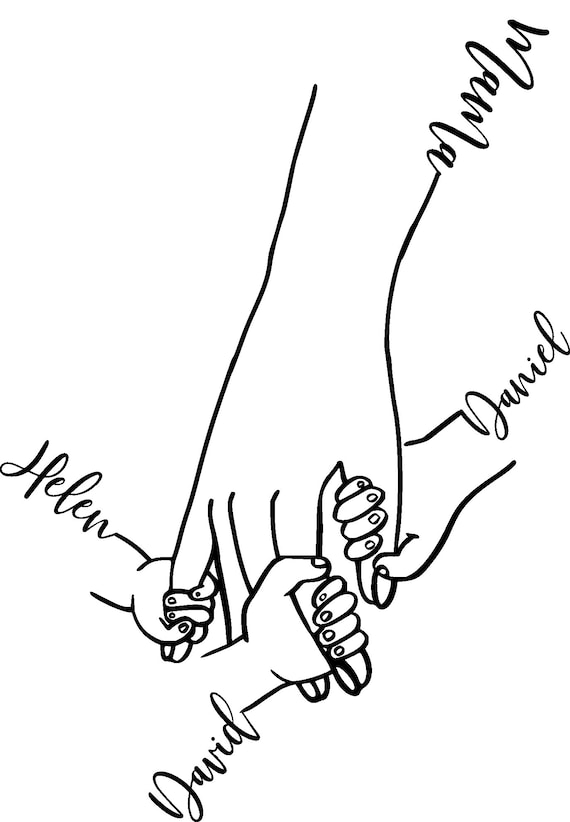 Madre Y Niño Tomados De La Mano Clip Art
