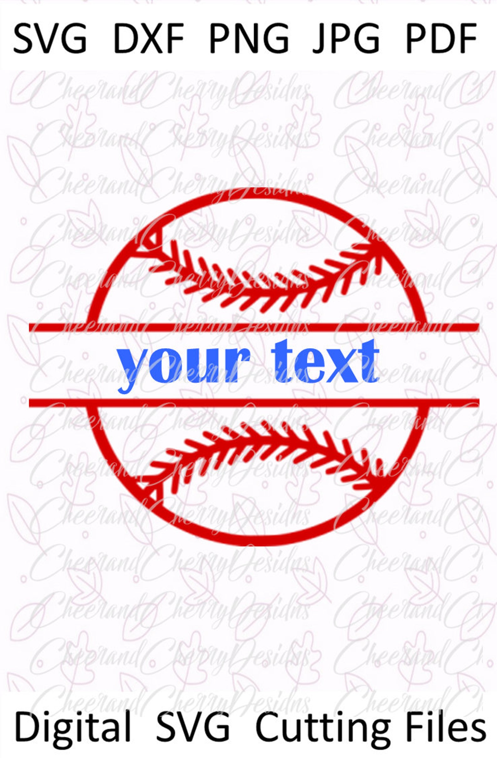 Baseball Svg File Baseball Cut File Baseball Monogram SVG - Etsy