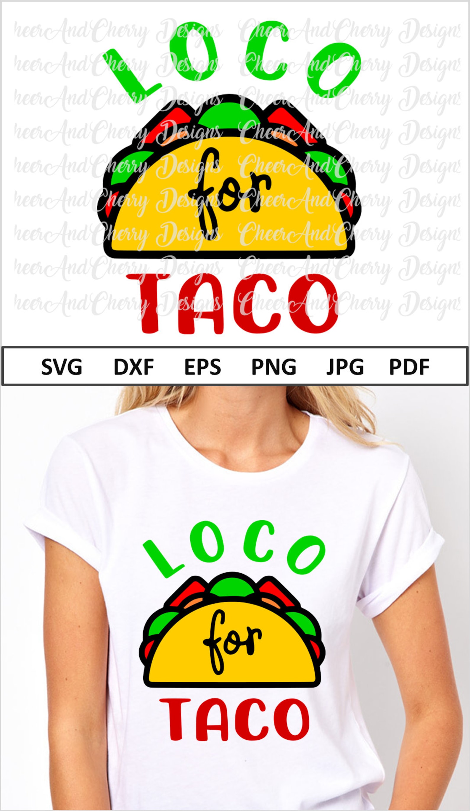 Loco for Taco Svg Cinco De Mayo Svg for Fiesta Svg Files for | Etsy