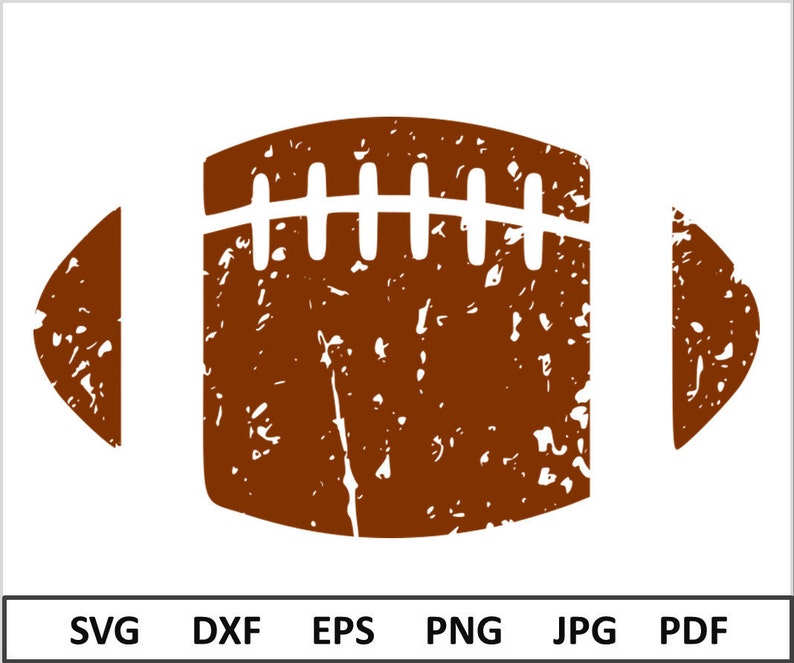 Distressed Football Svg Files for Cricut Silhouette Cameo - Etsy