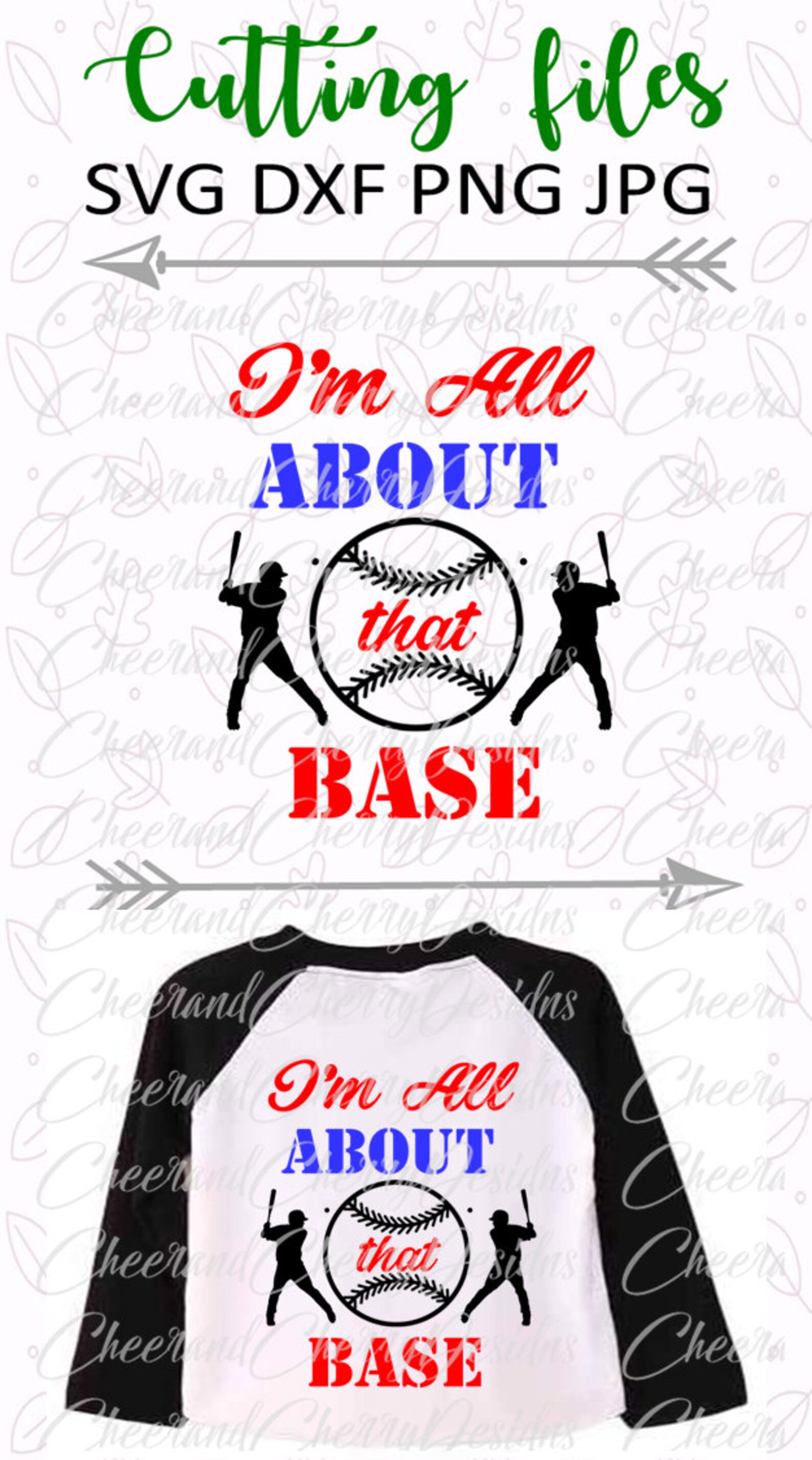Baseball SVG I'm All About That Base Svg Files for | Etsy