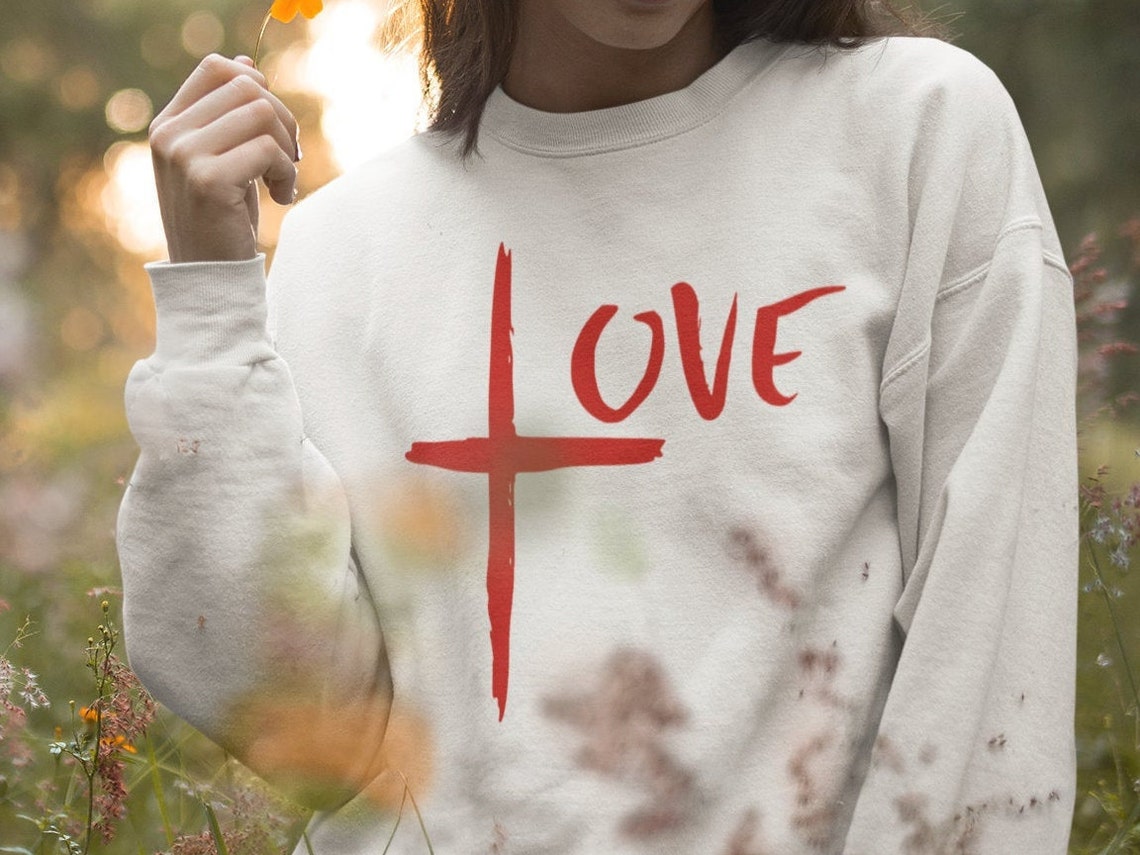 Love svg cross svg Valentine's Day Svg Christian svg | Etsy