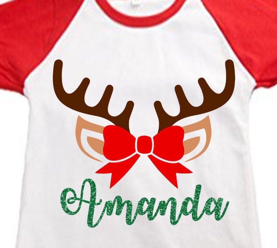 Reindeer Svg, Reindeer Monogram Svg Personalized Christmas Svg Svg ...