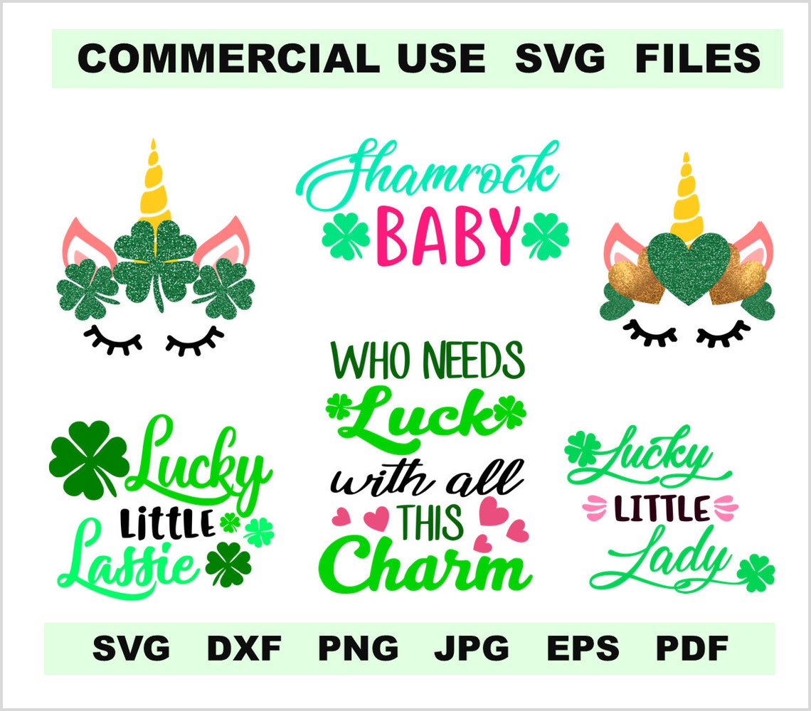St Patricks Day Svg Bundle For Cricut Silhouette Iron On St Etsy