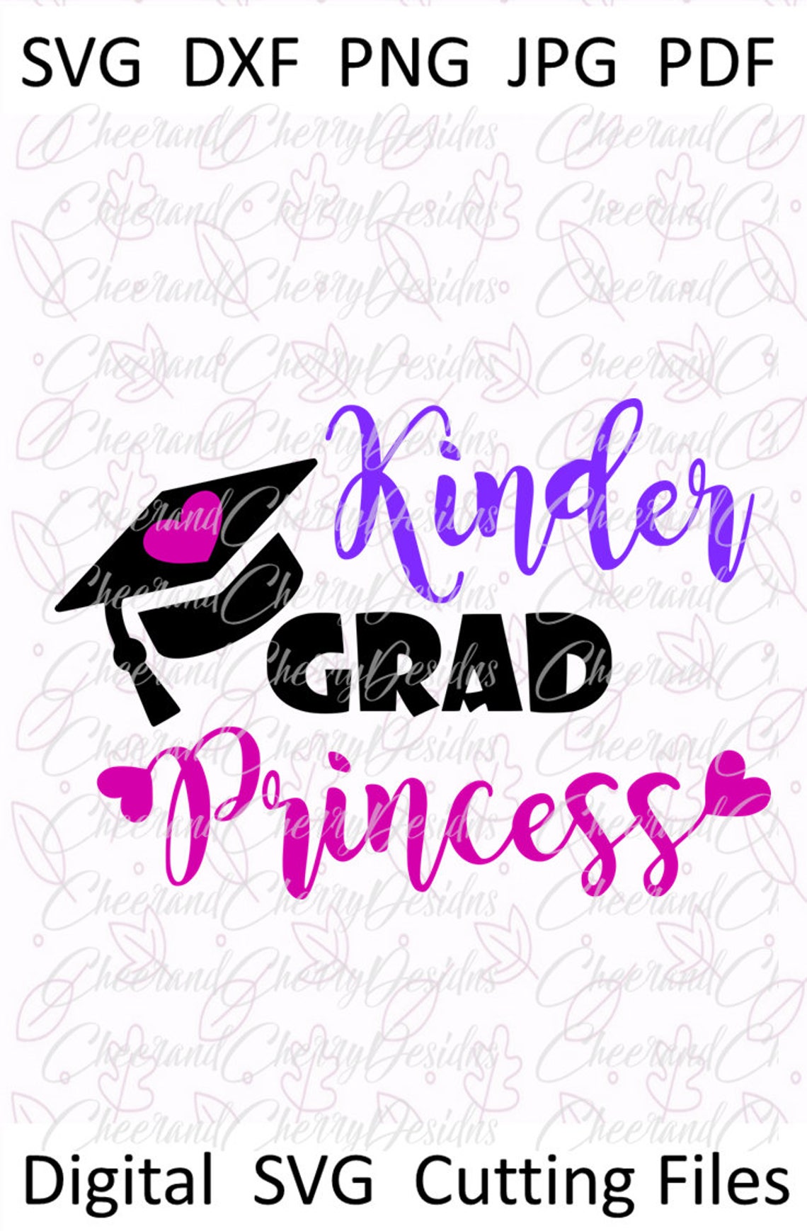 Kindergarten SVG Graduation SVG File Last Day of School SVG Girl Kinder ...